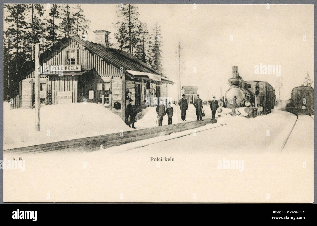 The Arctic Circle Station on the Malmbanan Stock Photo - Alamy