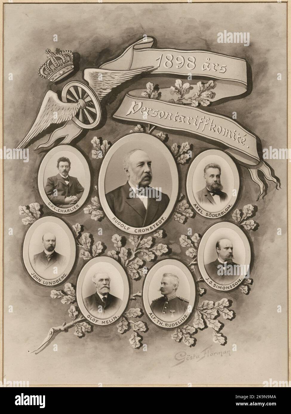 Photo board. Personal tariff committee Stock Photo - Alamy