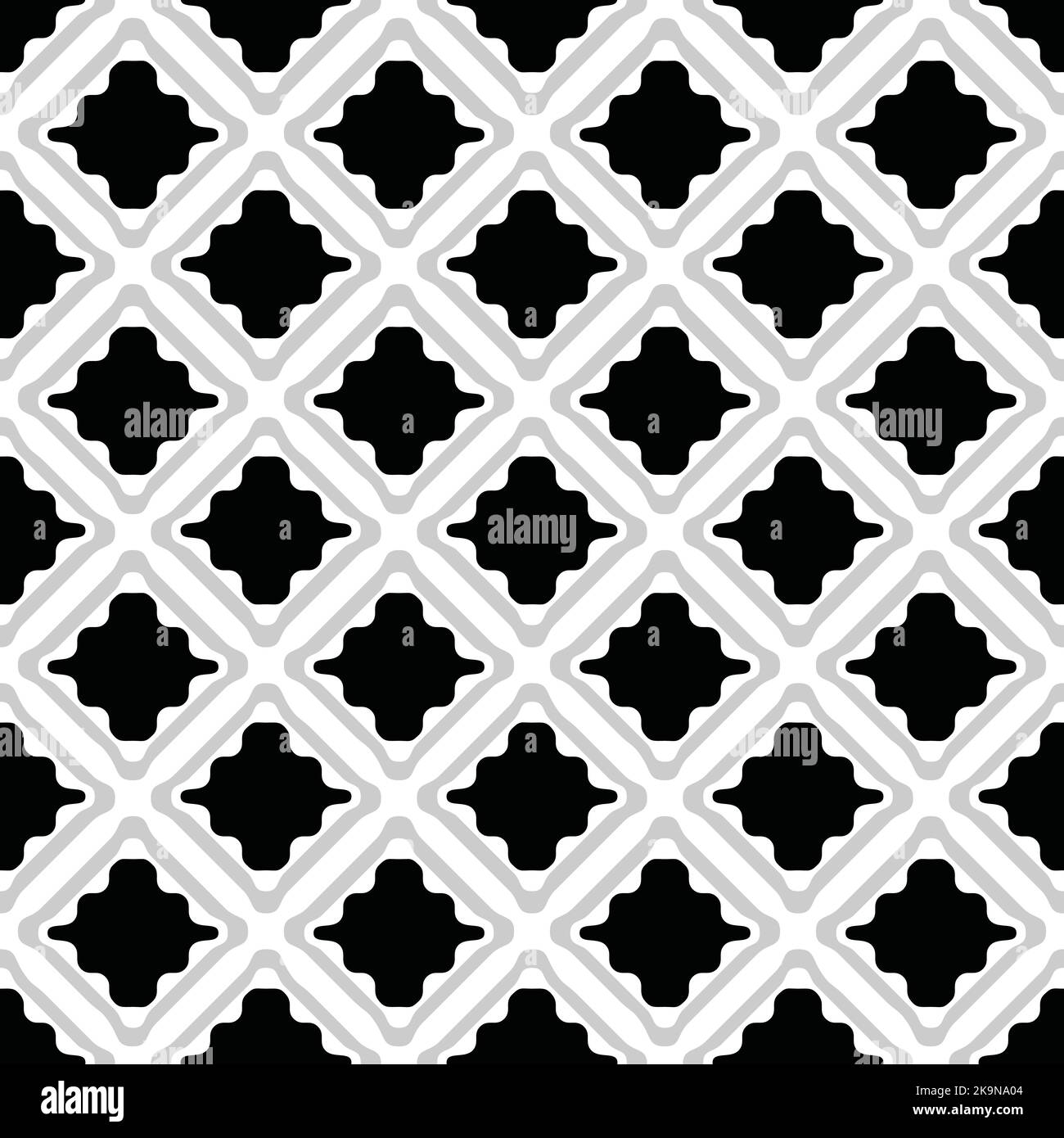 Seamless decorative pattern. Abstract background. Black and white ...