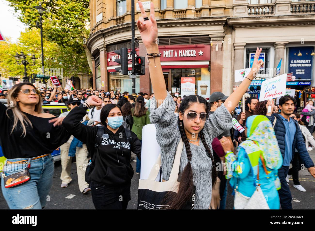 London, UK. 29 Oct 2022. A protest, under the slogan “Women, life ...