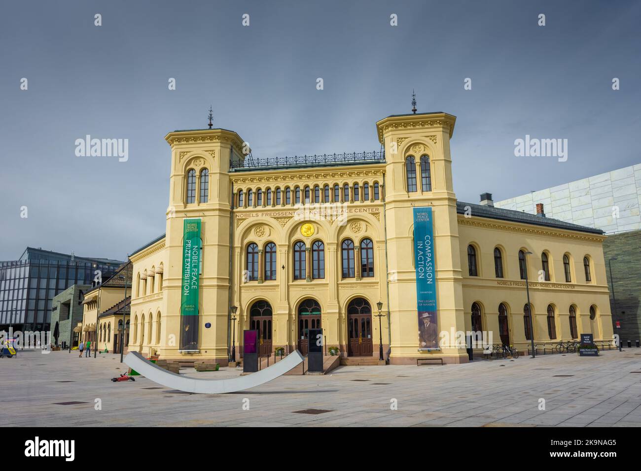 Oslo, Norway, 7 August 2022: Nobel Peace prize Center, the place where ...