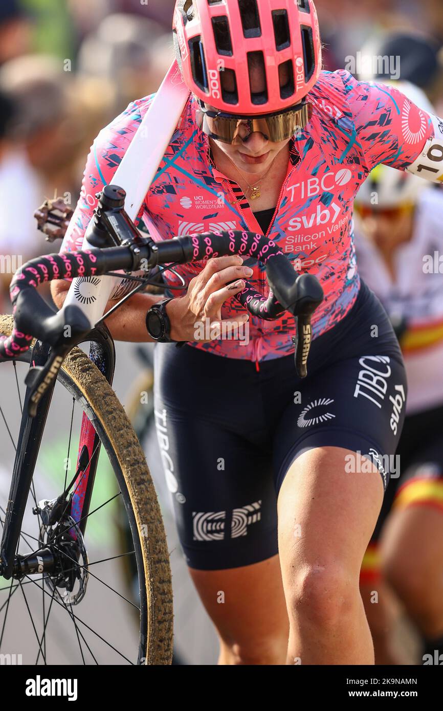 British Zoe Backstedt pictured in action during the women elite race of ...