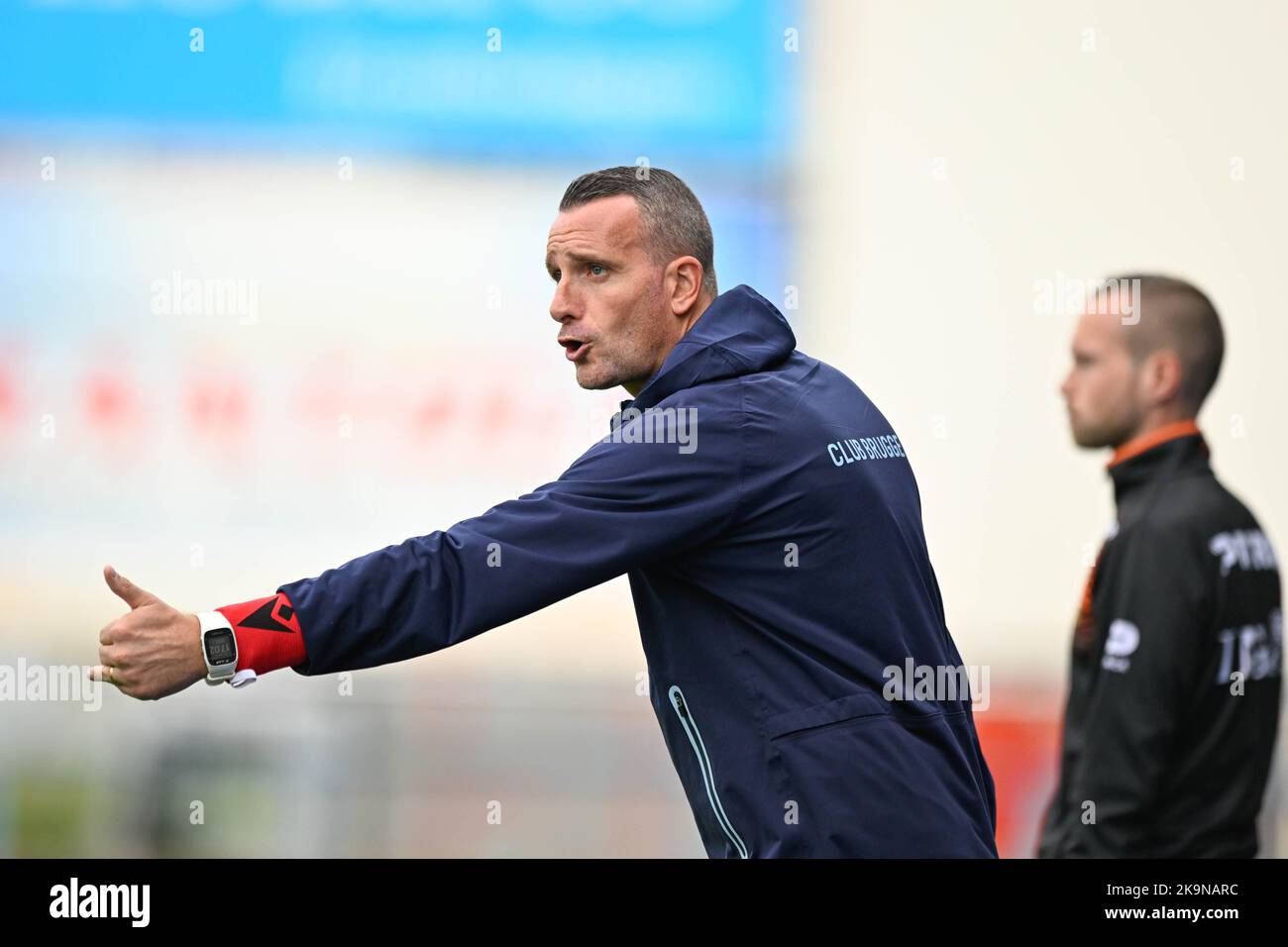 Club NXT's head coach Nicky Hayen pictured during a soccer match ...