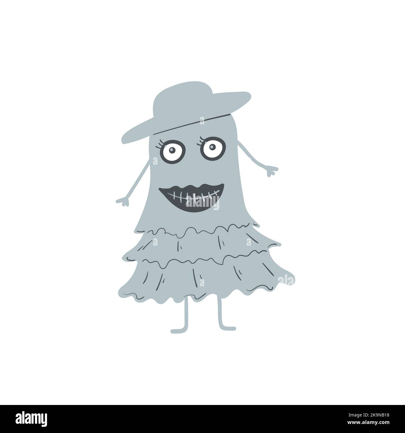 Cute scary characters kids horror halloween ghost Stock Vector Images ...