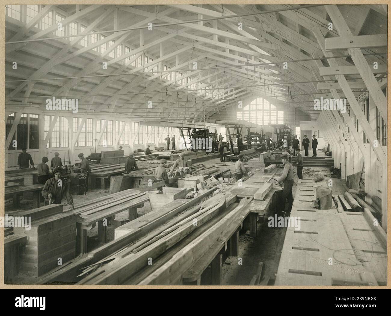 The saw house's upstairs, the State Railway Grinding Factory in Piteå ...