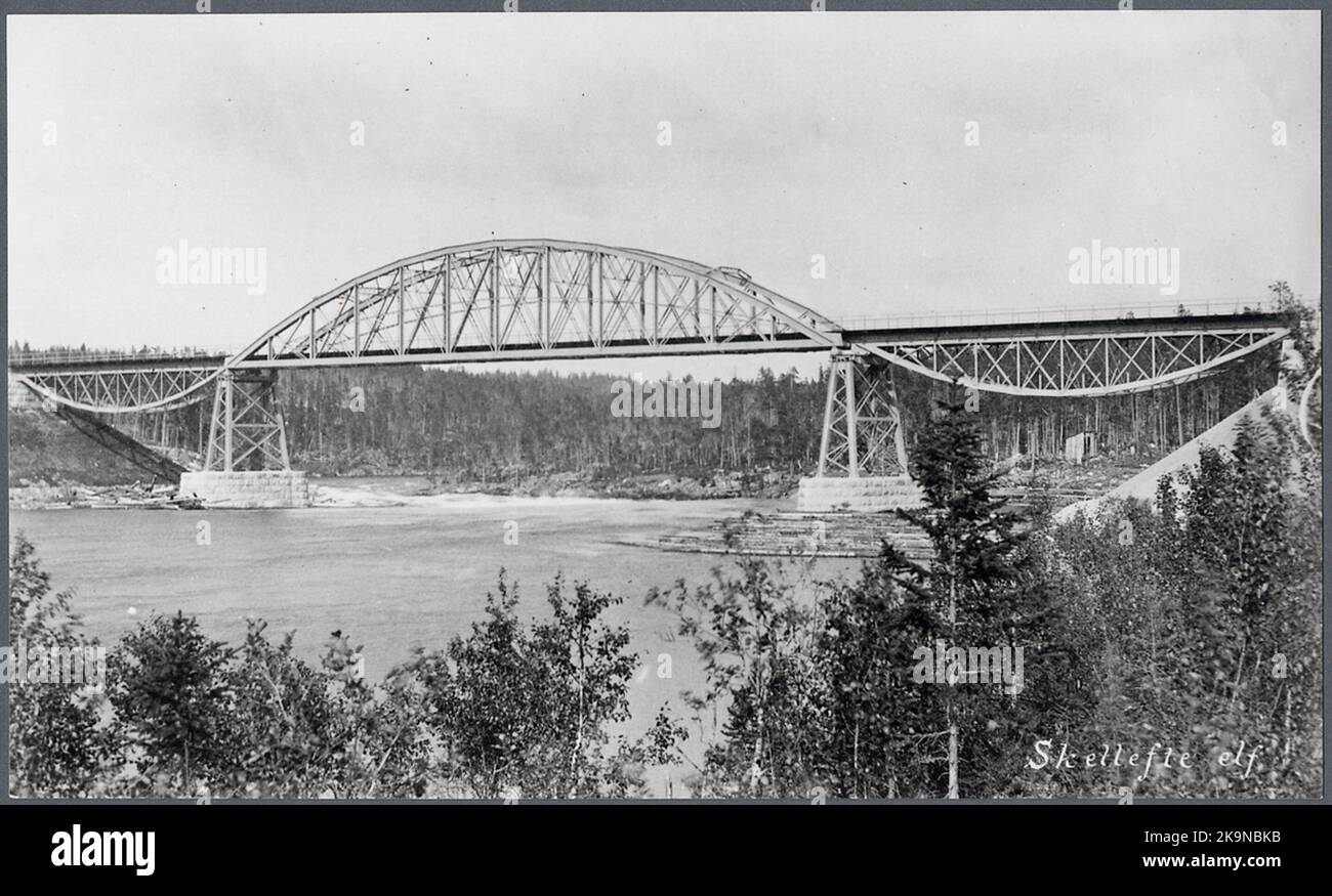 The bridge over the Skellefte River along the northern main line, on ...
