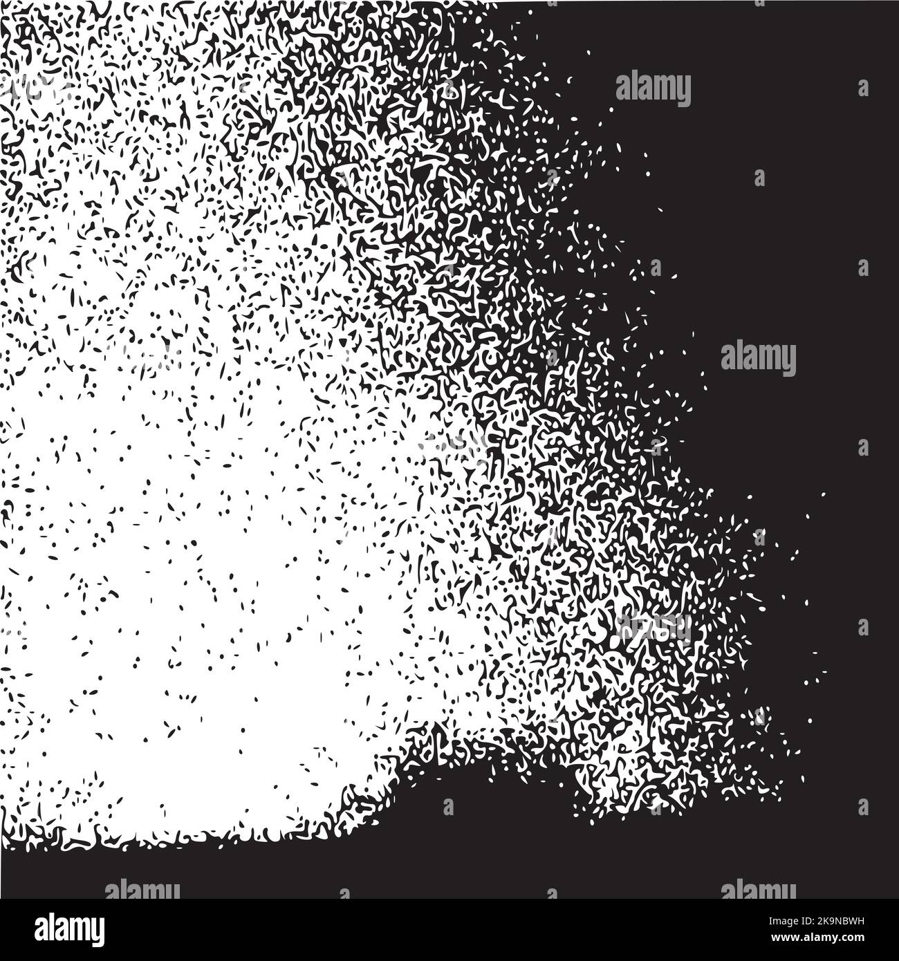 Grunge vector texture. Abstract black particles on white background. Scattered dark drops Stock ...