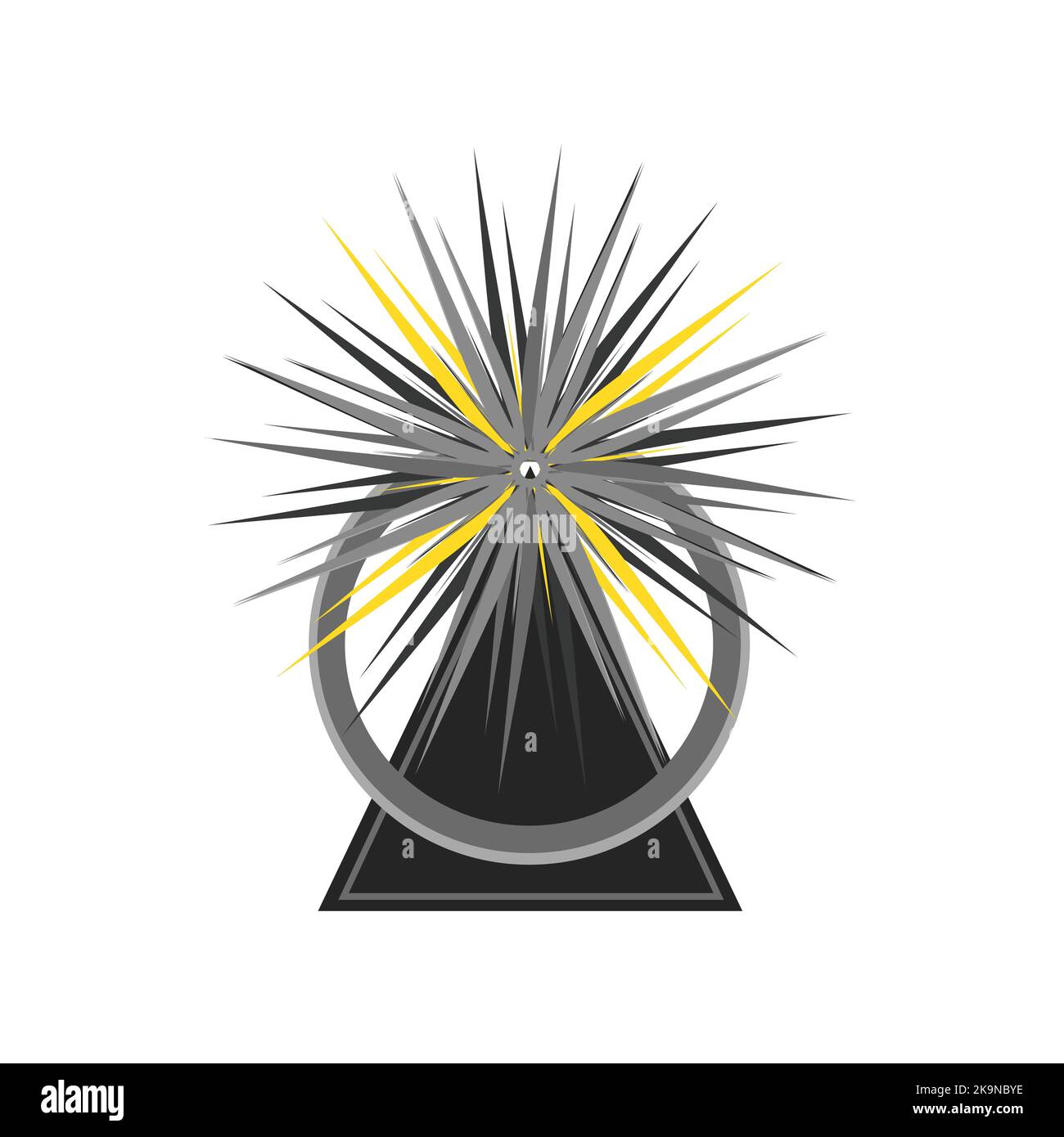 Colorful trendy geometric element. Abstract symbol. Modern design for ...