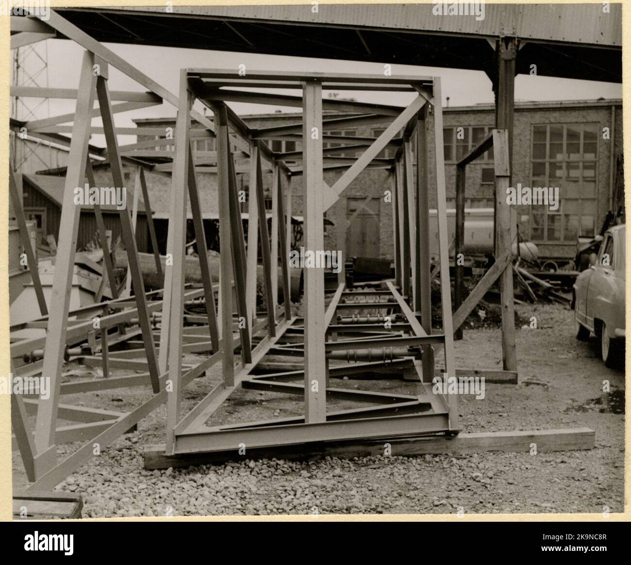 Steel structures at Oxelösund harbor Stock Photo - Alamy