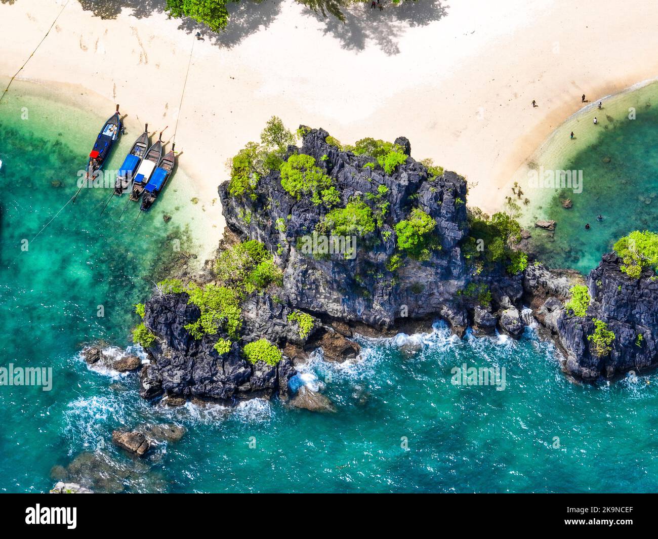 Aerial view of Koh Hong island in Krabi province, Thailand Stock Photo ...