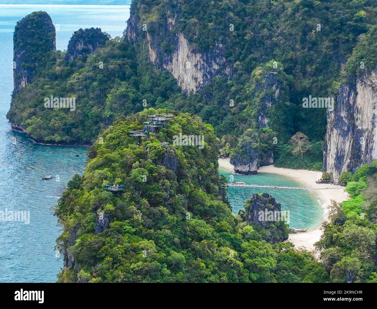 Aerial view of Koh Hong island in Krabi province, Thailand Stock Photo ...