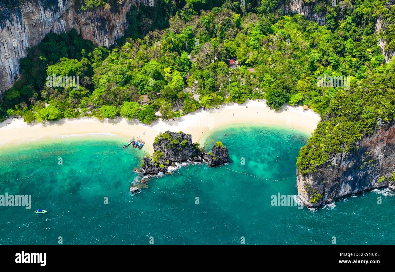 Aerial view of Koh Hong island in Krabi province, Thailand Stock Photo ...