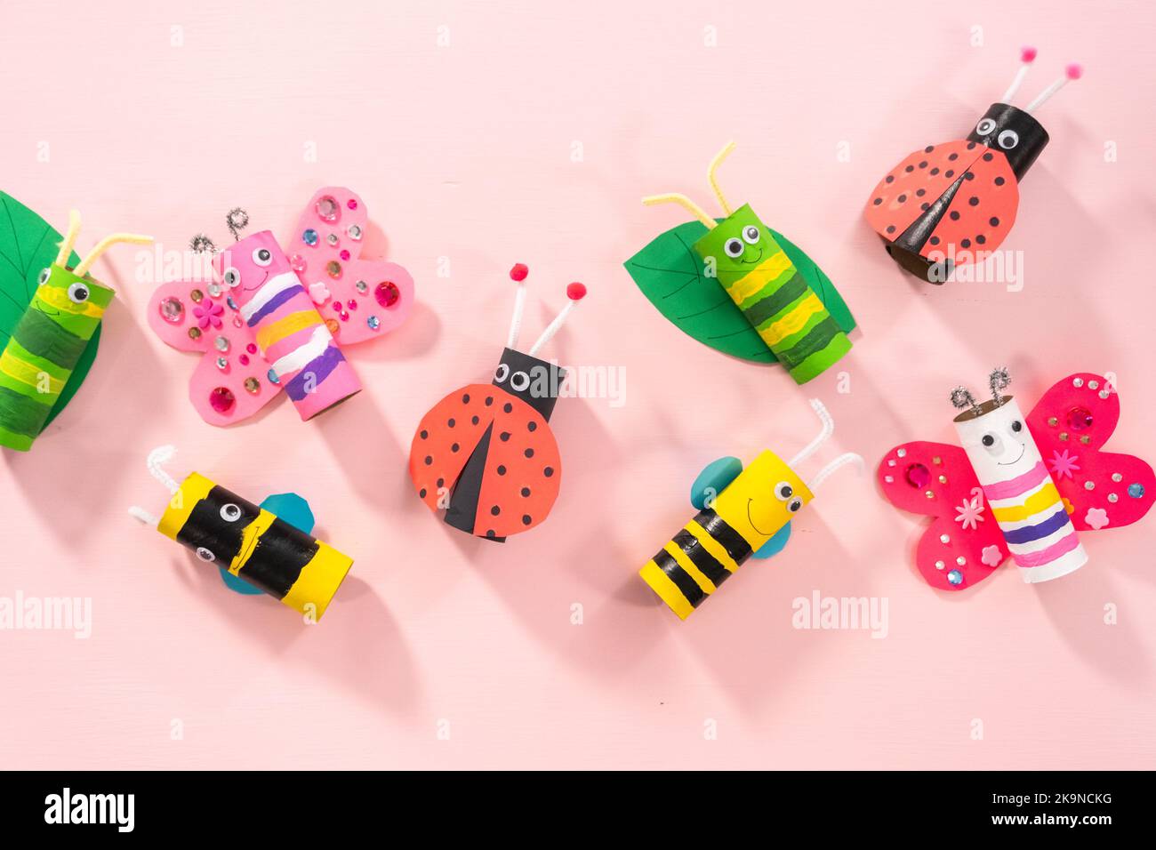 Kids paper craft Stock Photo - Alamy