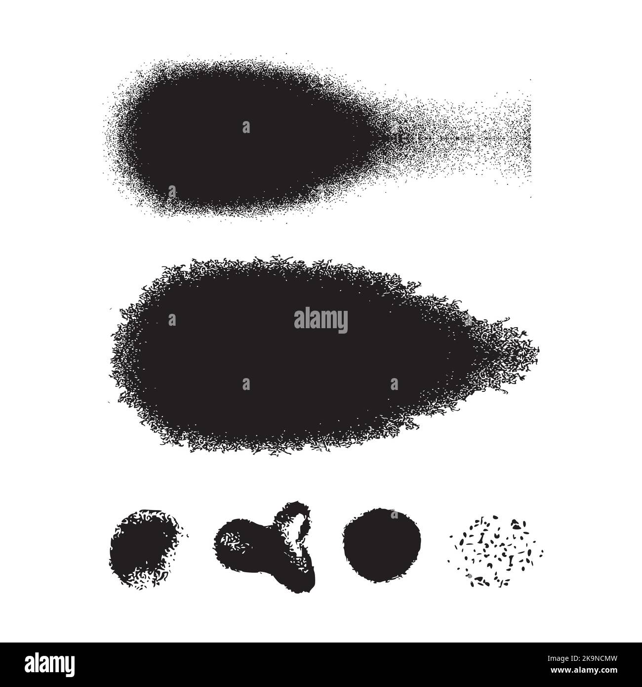 Grunge vector textures. Abstract black particles on white background ...