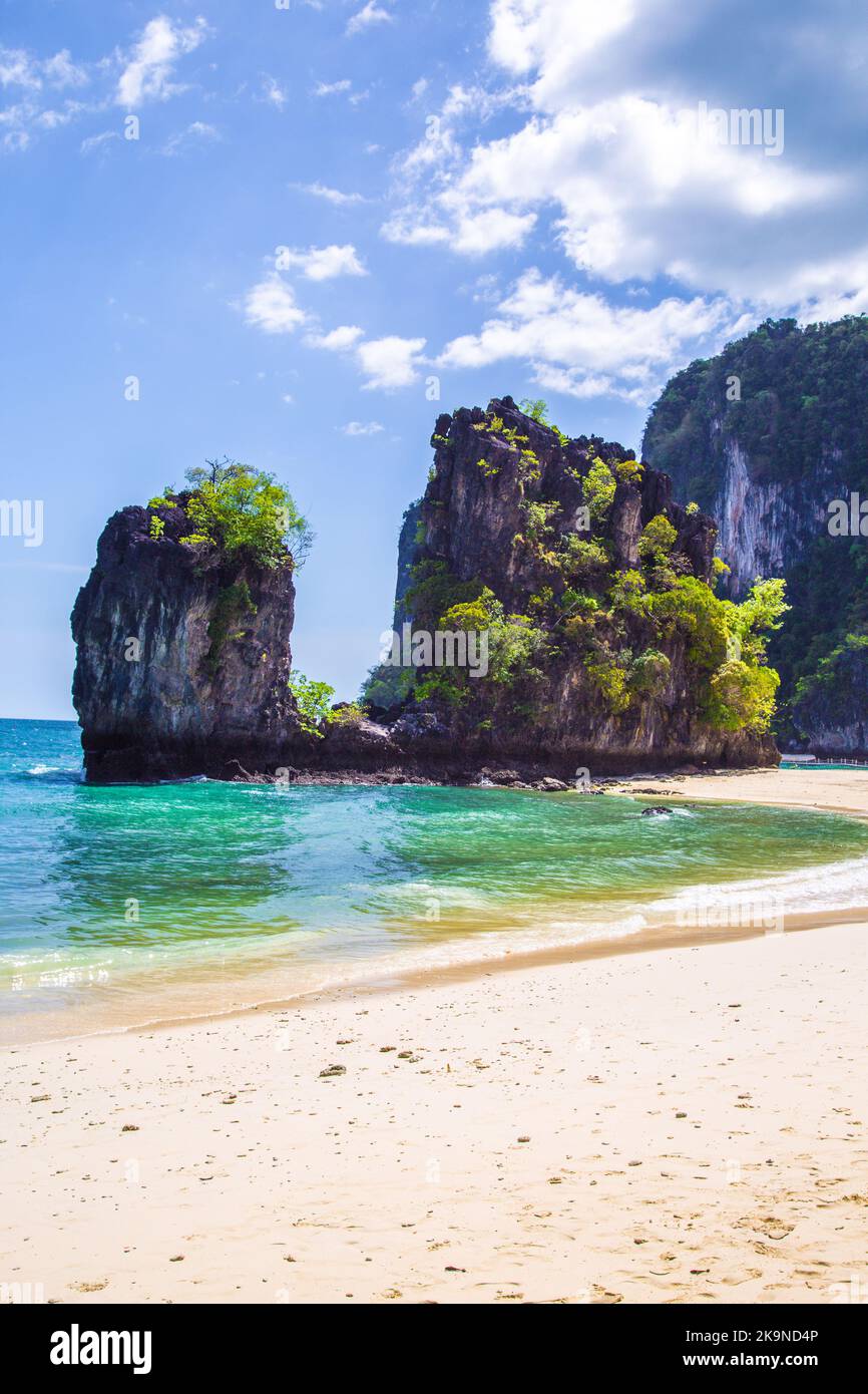Aerial view of Koh Hong island in Krabi province, Thailand Stock Photo ...