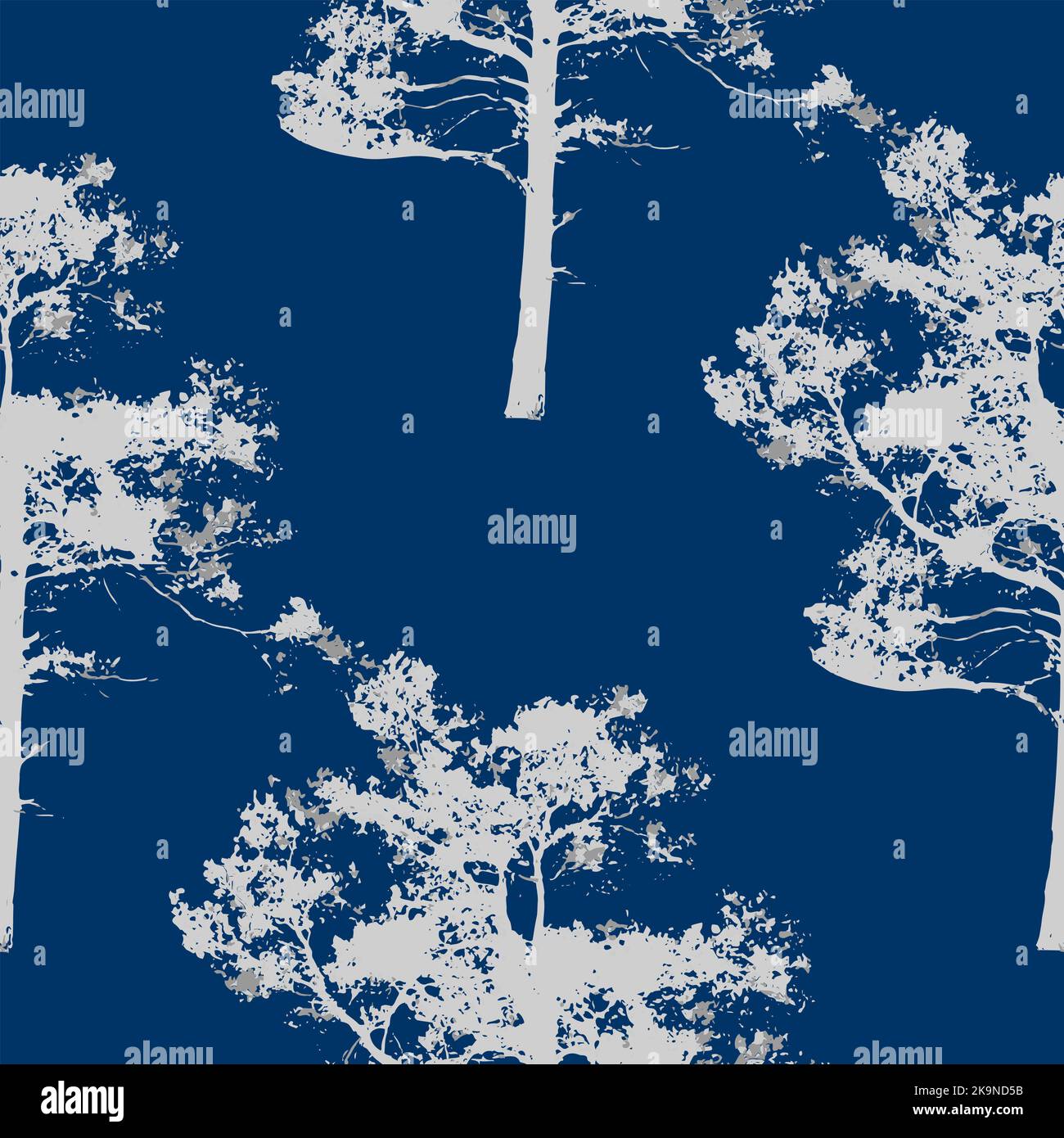 Seamless colorful background with pine tree silhouettes. Forest nature ...