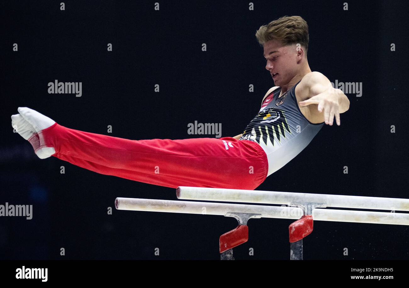 Liverpool, UK. 29th Oct, 2022. Gymnastics: World Championship, podium ...