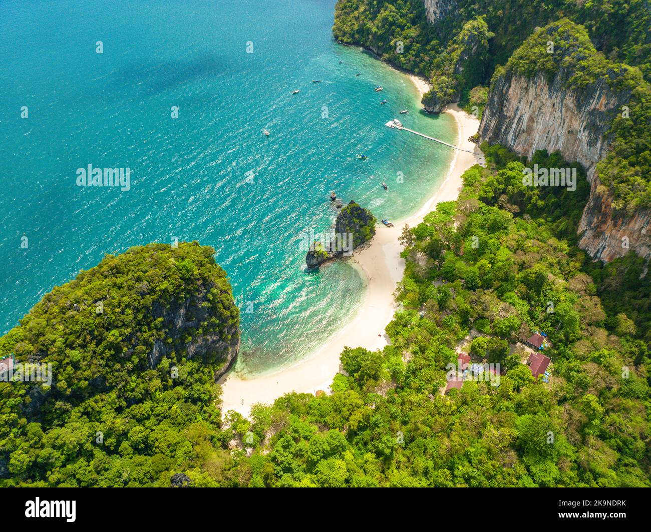 Aerial view of Koh Hong island in Krabi province, Thailand Stock Photo ...