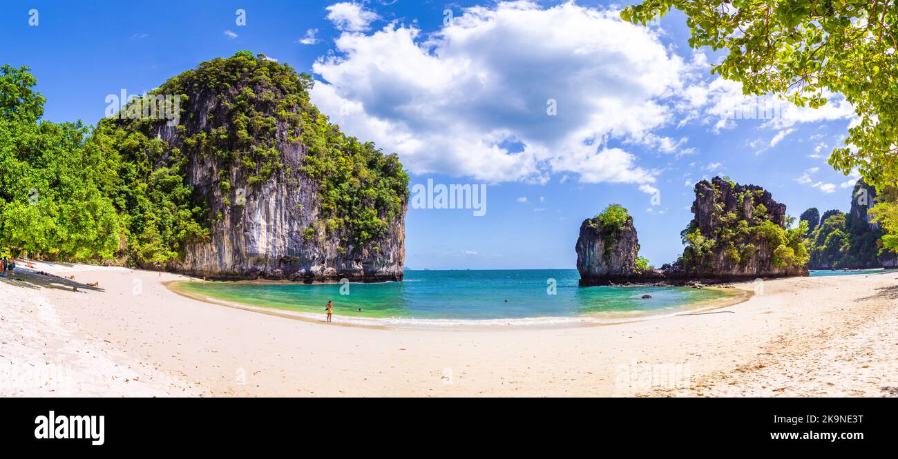 Aerial view of Koh Hong island in Krabi province, Thailand Stock Photo ...