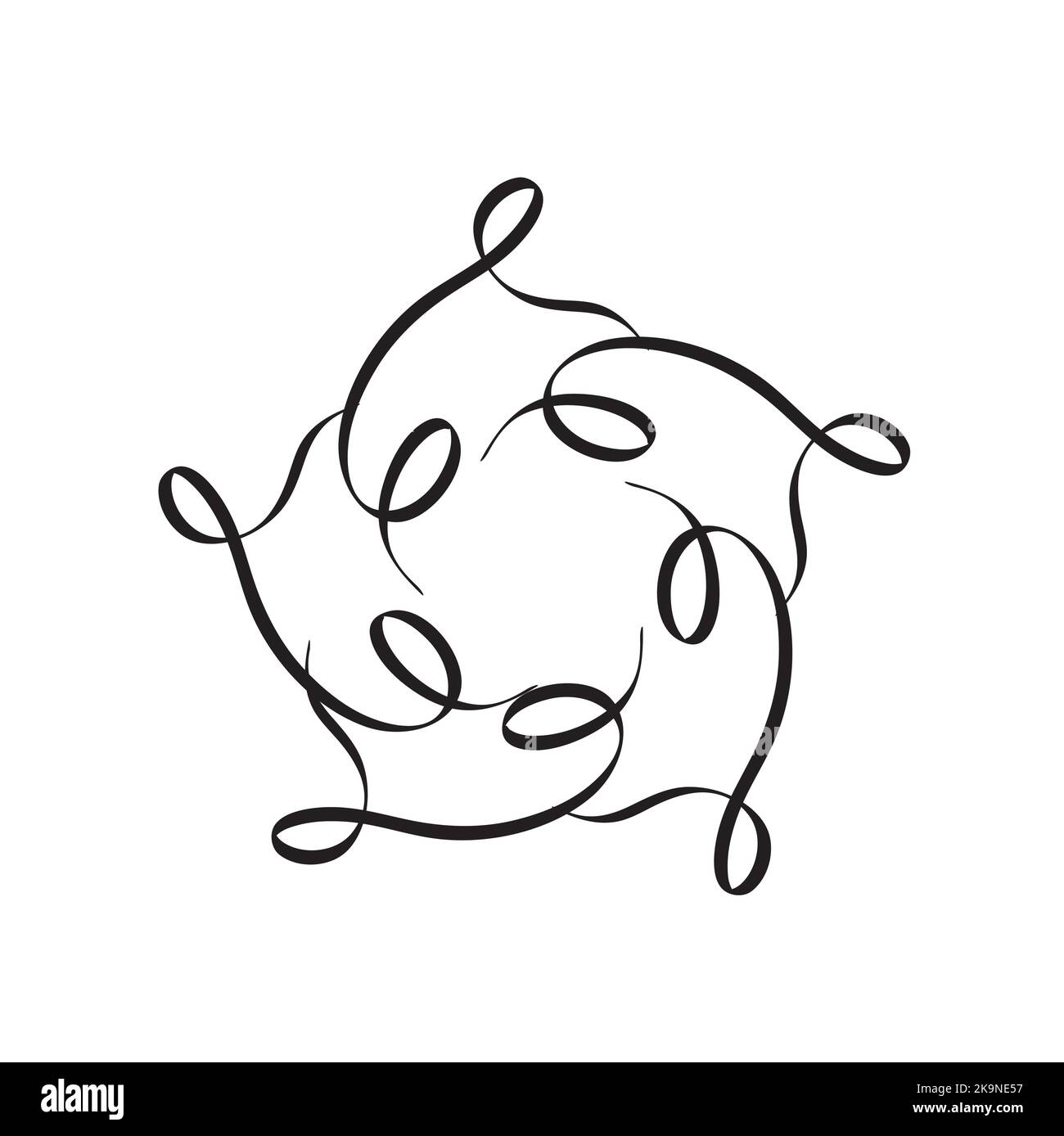 Abstract template pattern. Twisted element for design Stock Vector ...