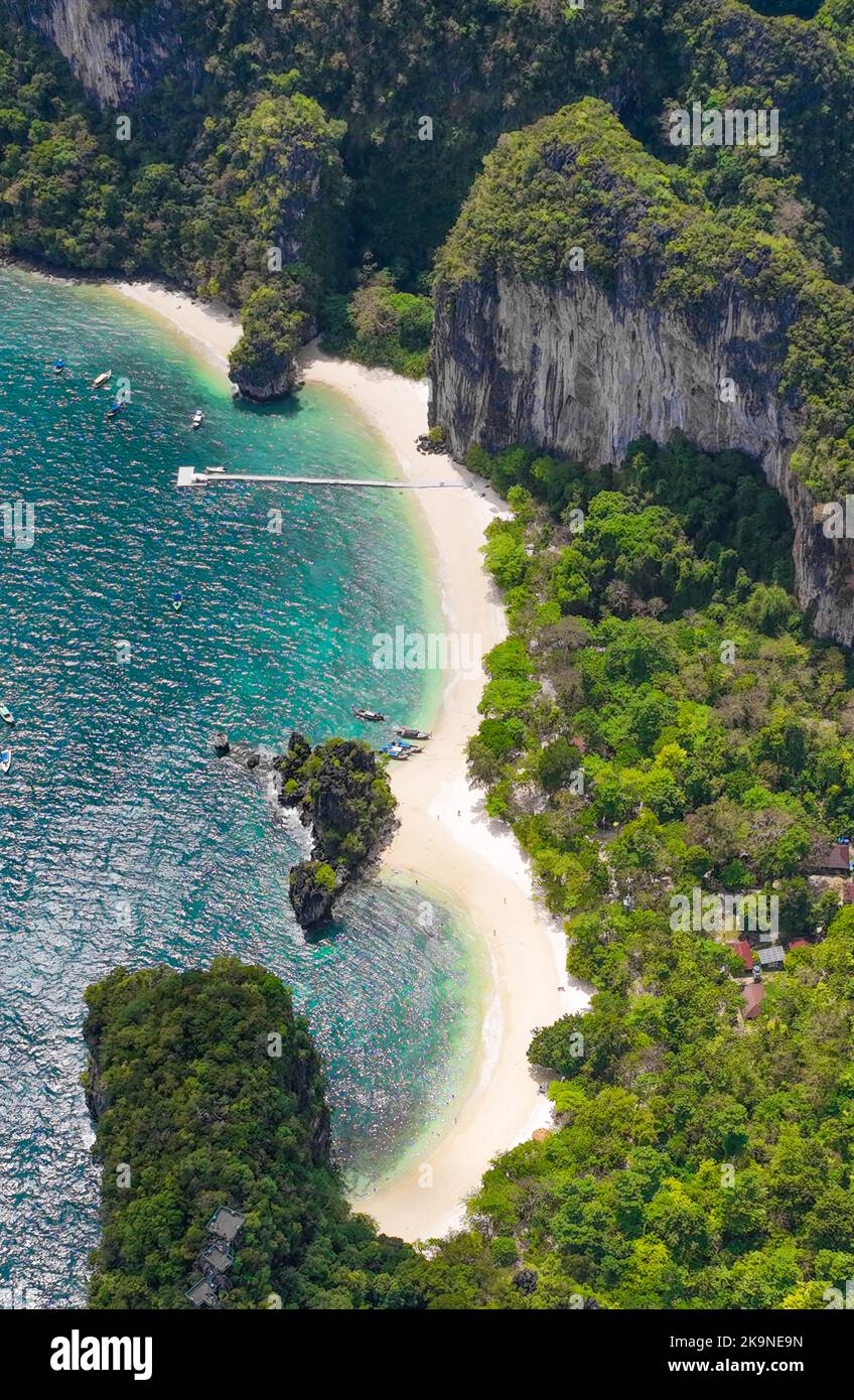 Aerial view of Koh Hong island in Krabi province, Thailand Stock Photo ...