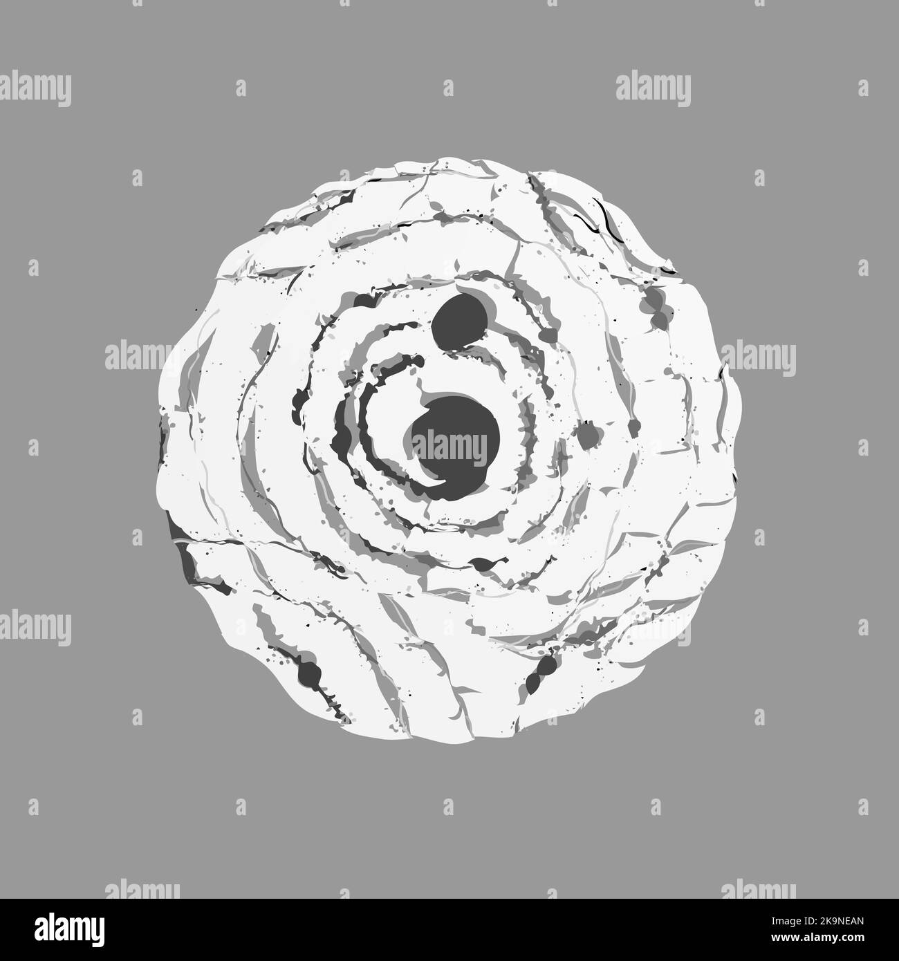 Abstract shape. Monochrome digital blot. Element for design Stock ...