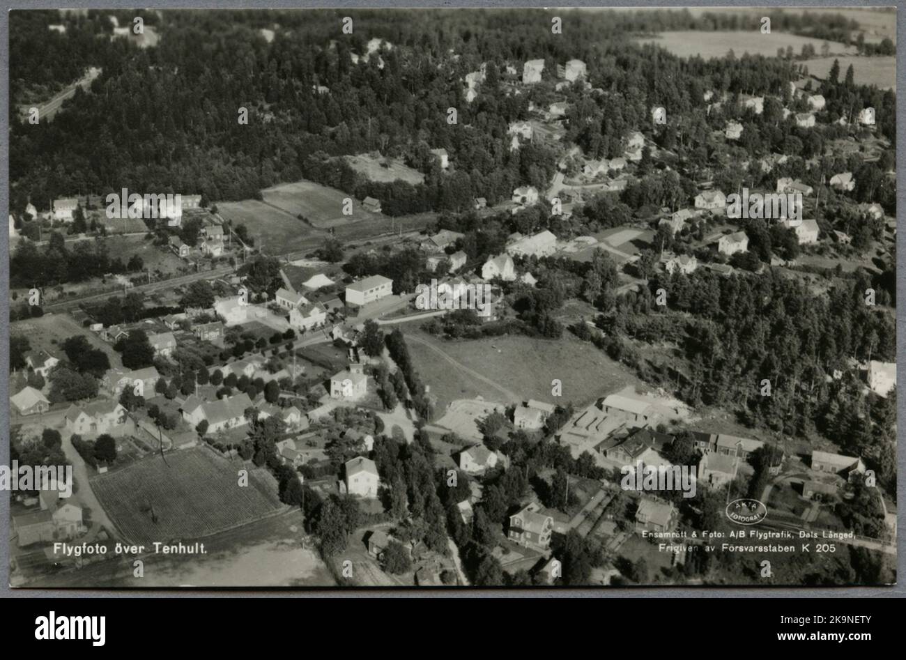 Aerial photo over Tenhult Stock Photo - Alamy