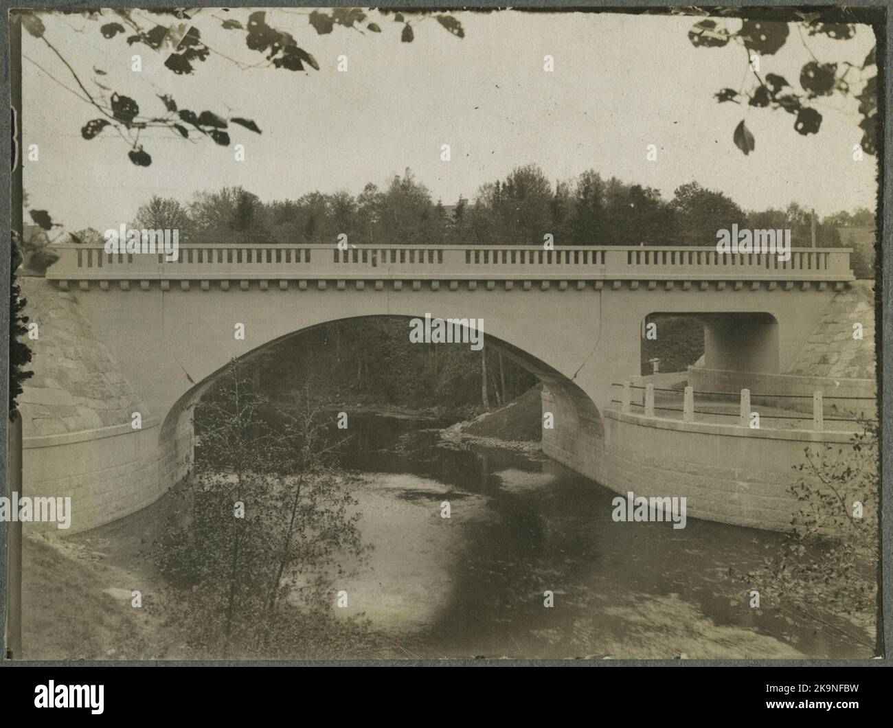 Bridge over Säveån at Lerum Stock Photo - Alamy