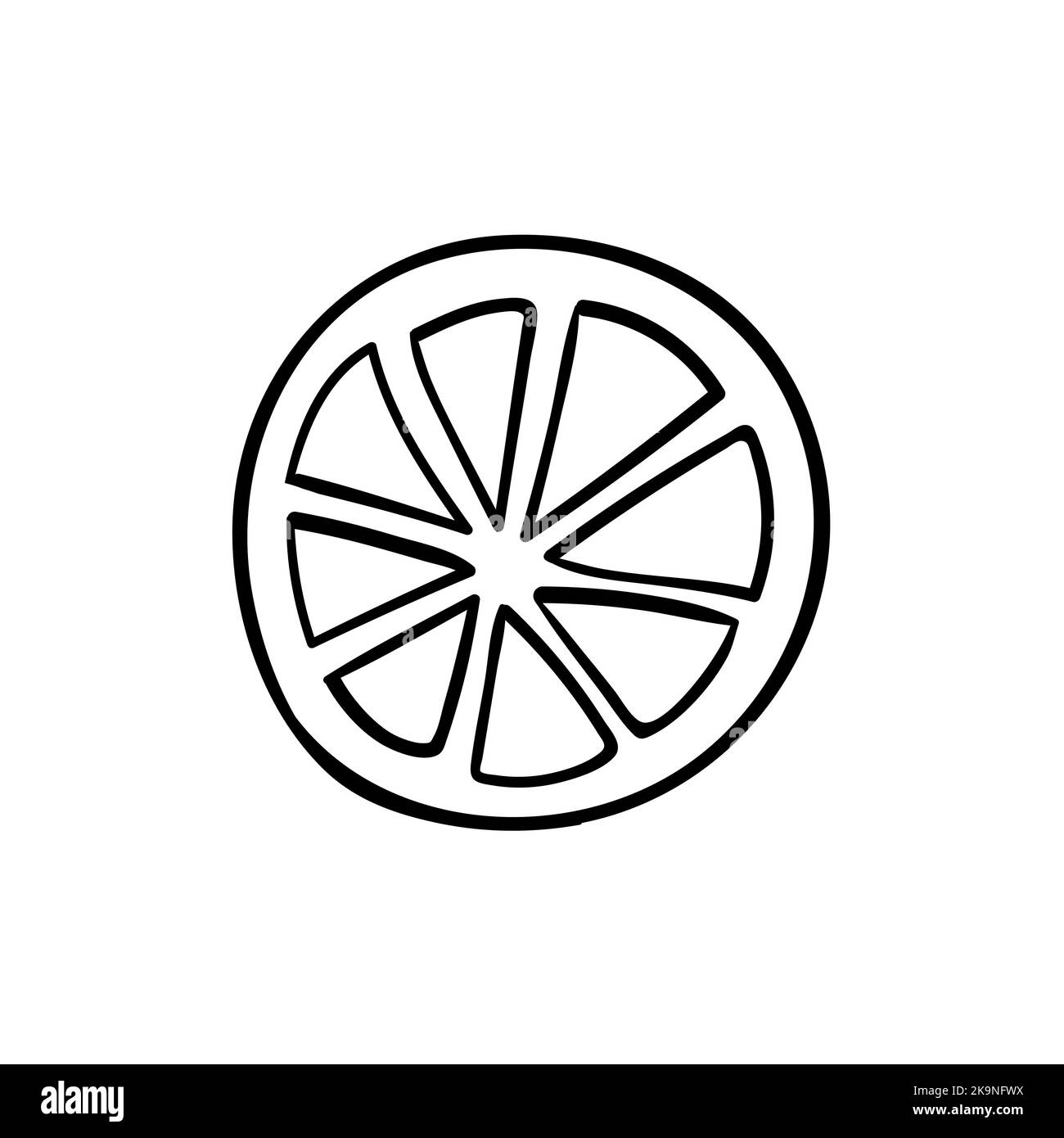 Lemon slice. Vector illustration Stock Vector Image & Art - Alamy