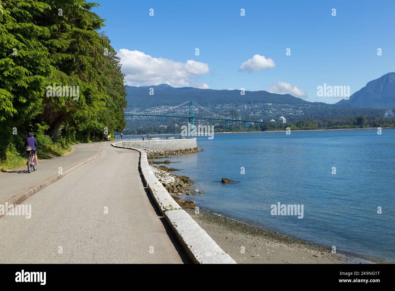 Pathway around Stanley Island, Vancouver Stock Photo - Alamy