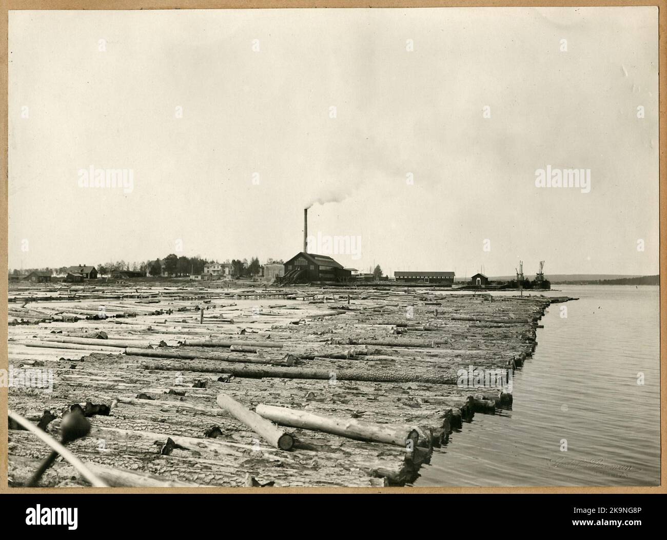 Timmer magazine, State Railway Grinding Factory in Piteå Stock Photo ...