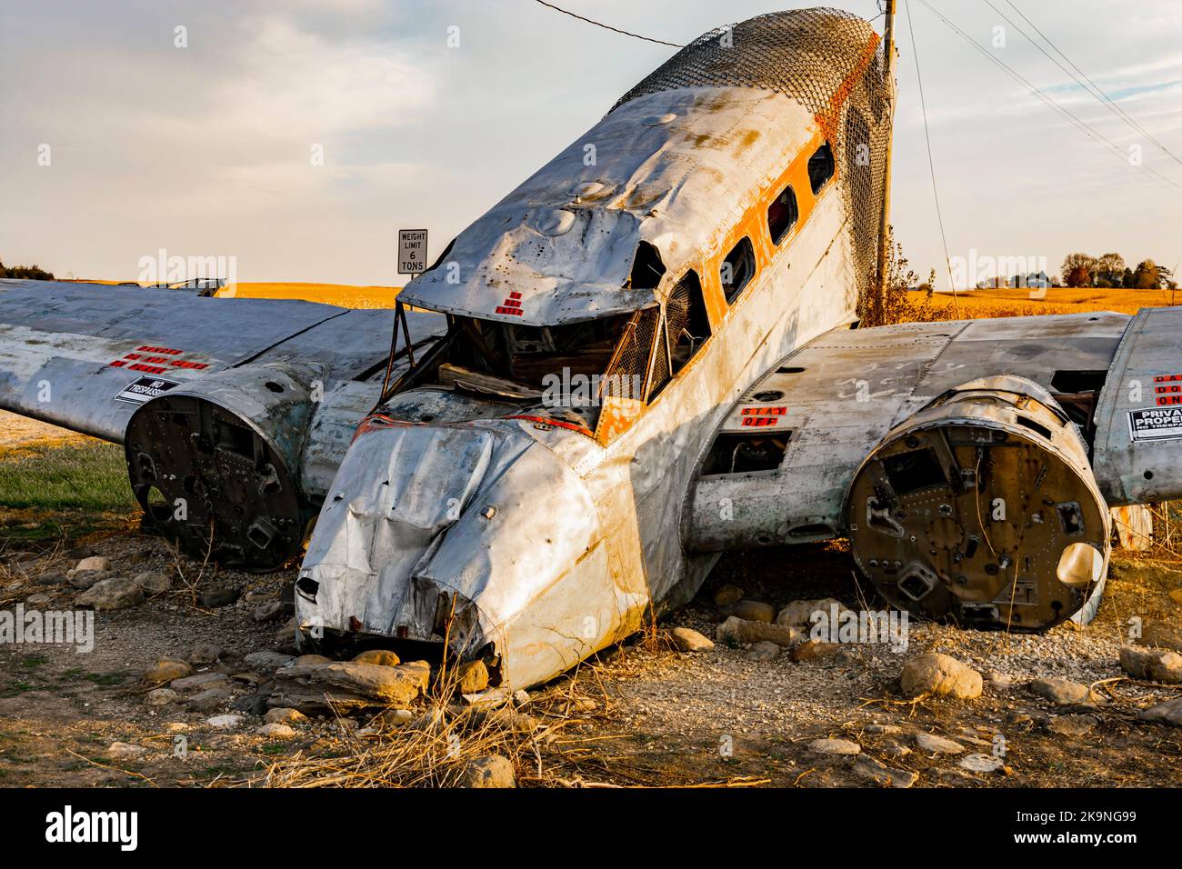 Norway, Illinois, United States - October 23, 2022: Agricultural Crash ...