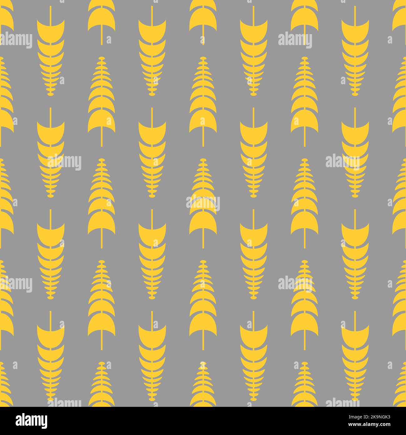 Seamless abstract background with yellow leaves Stock Vector Image ...
