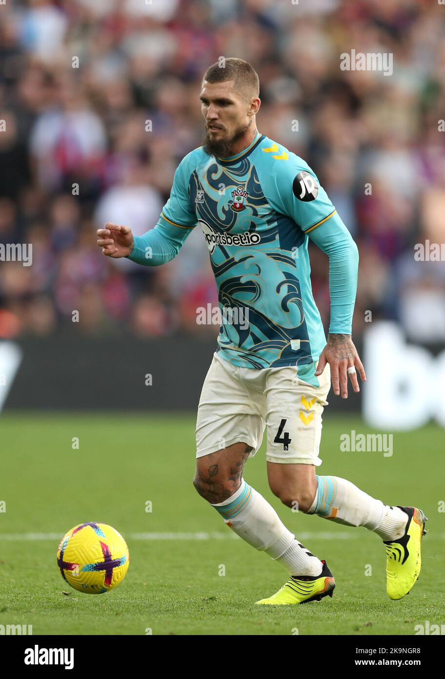 Southampton's Vojnovic Lyanco in action during the Premier League match ...