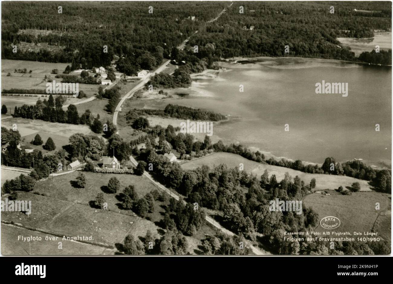 Air photo over Angelstad Stock Photo - Alamy