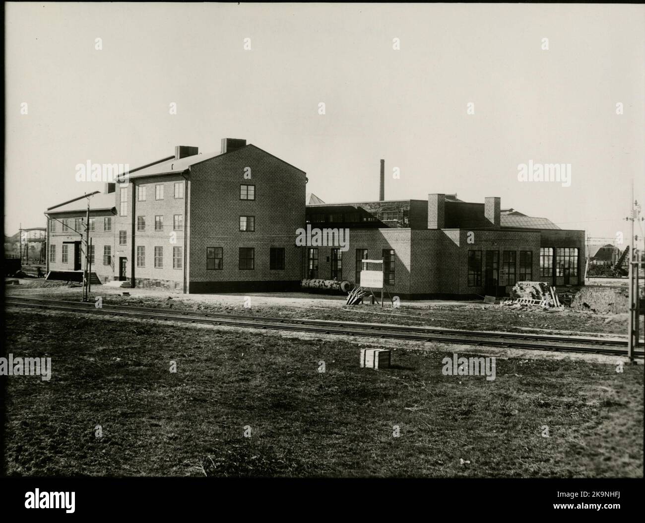 Bangården at Malmö station. Malmö Central Station. From 1856 to 1864 ...