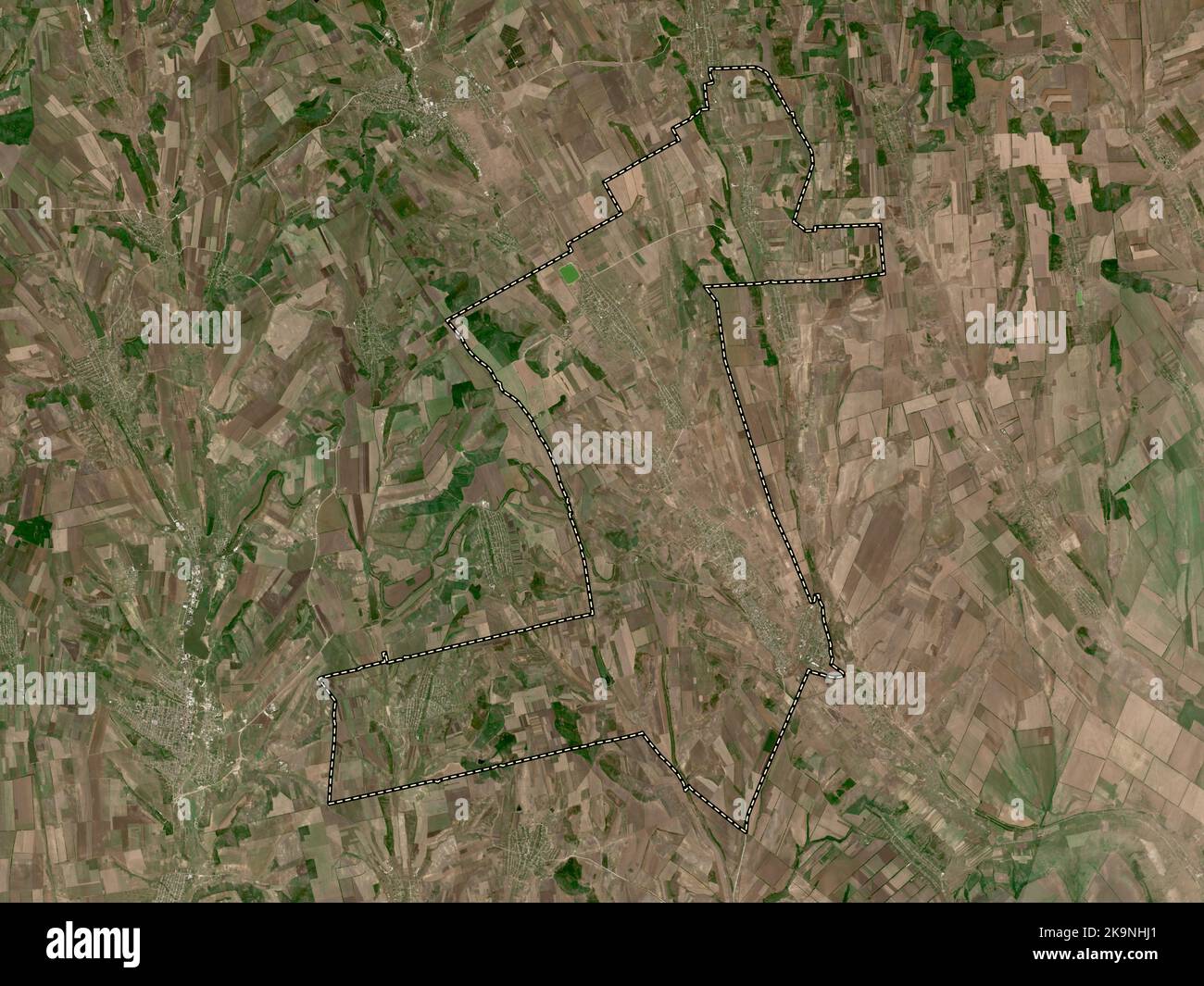 Basarabeasca, district of Moldova. Low resolution satellite map Stock Photo - Alamy