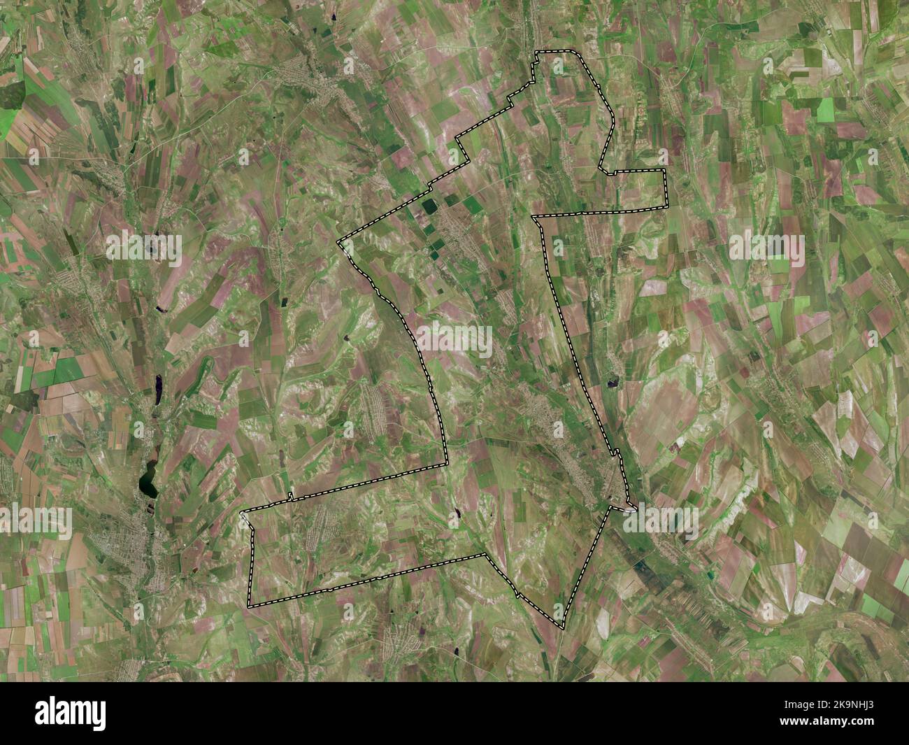 Basarabeasca, district of Moldova. High resolution satellite map Stock Photo - Alamy