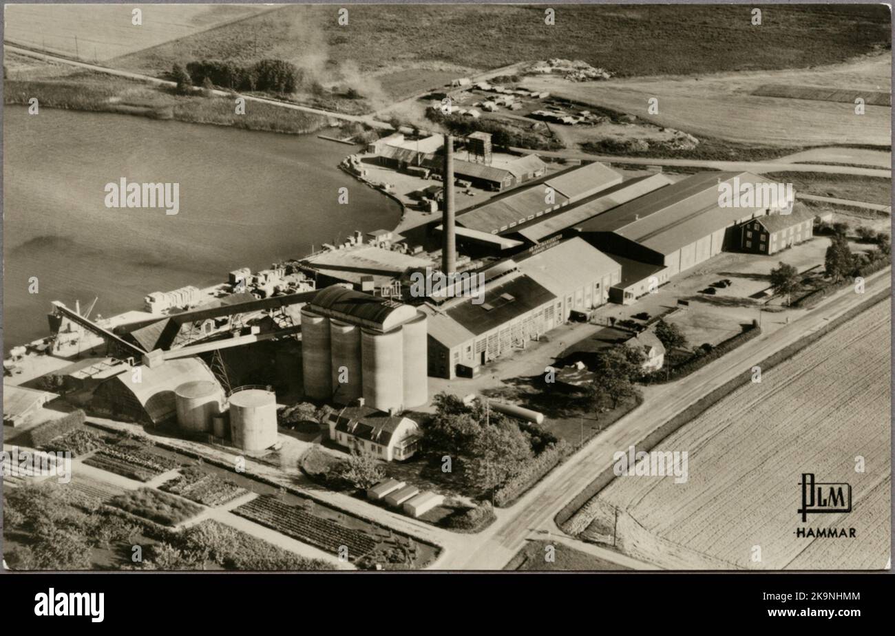 Aerial photo over Hammar's glassworks Stock Photo - Alamy