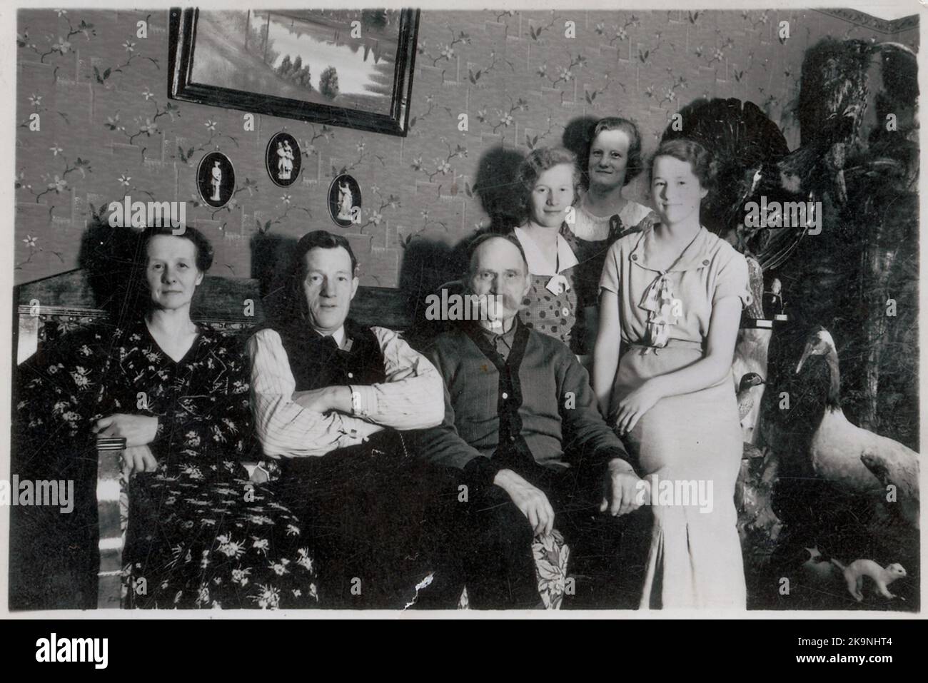 From left: Tekla and Pelle Andersson, grandfather Per Andersson and ...