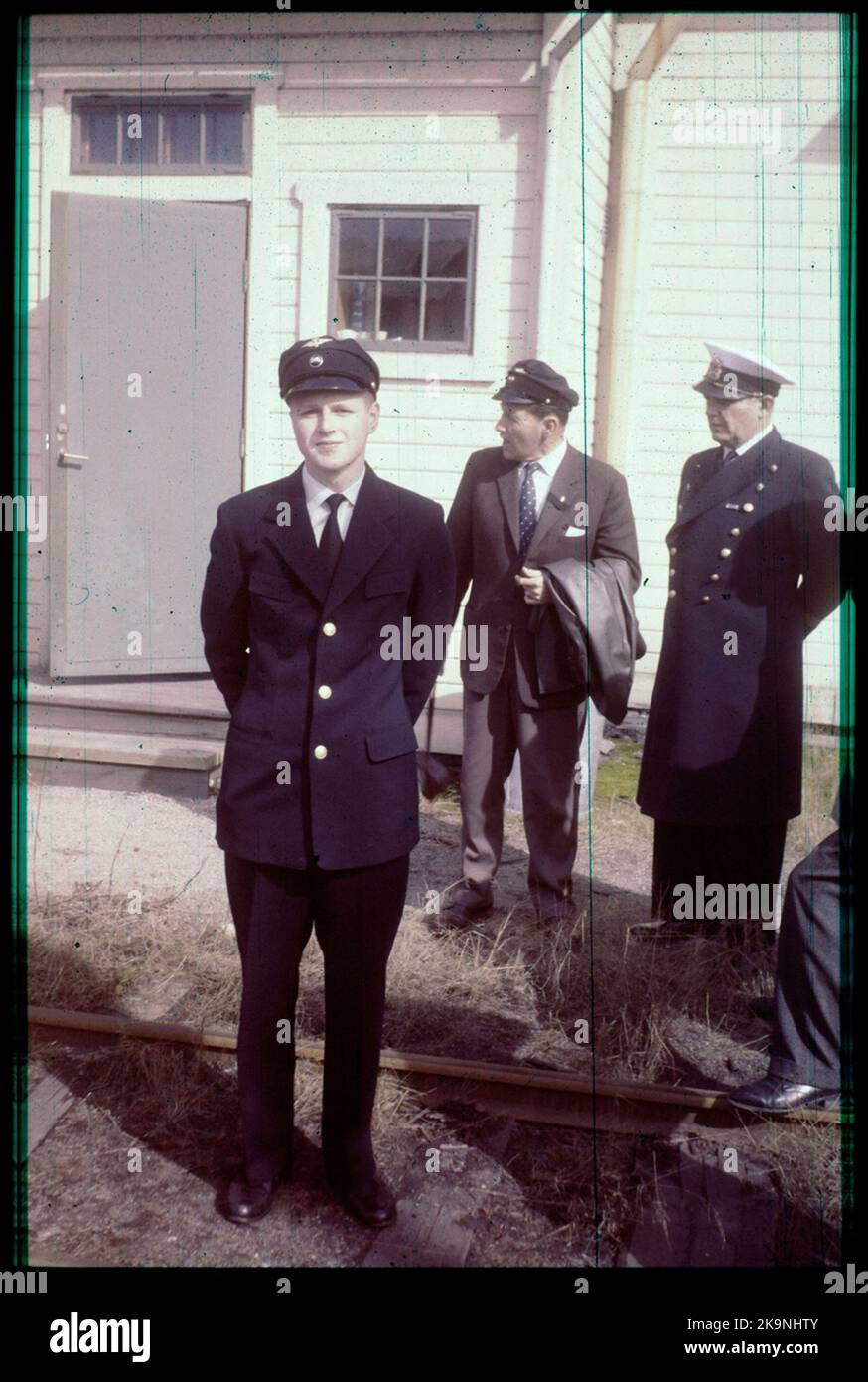 Station inspector at Köping station Stock Photo - Alamy