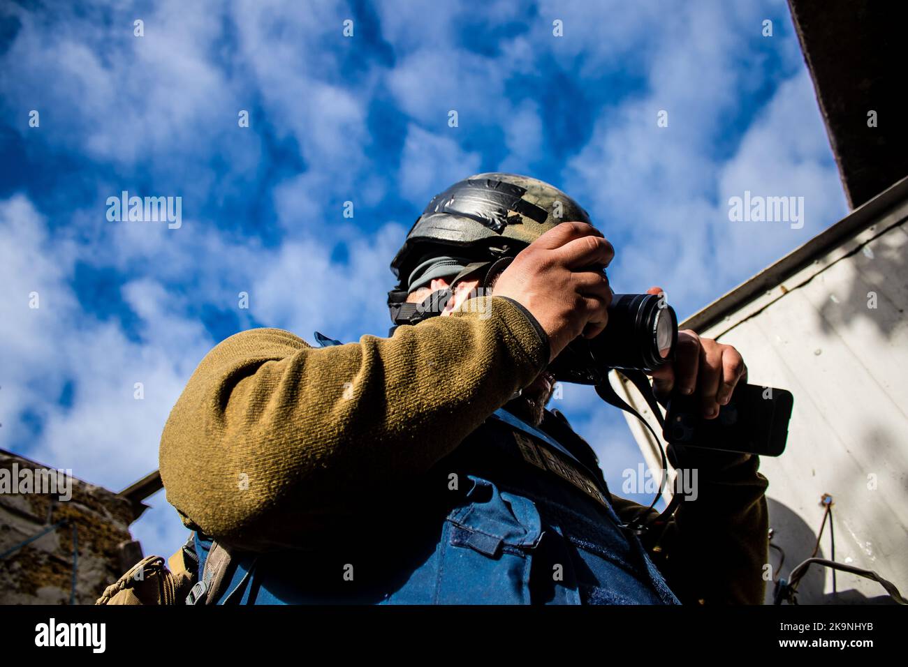 Jan Husar with the Ukranian army at the Kehrson front line, this ...
