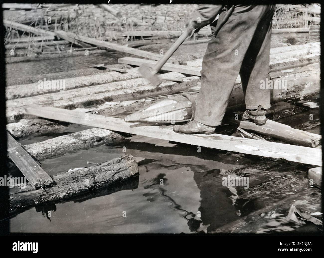 Steel paved post for piling Stock Photo - Alamy