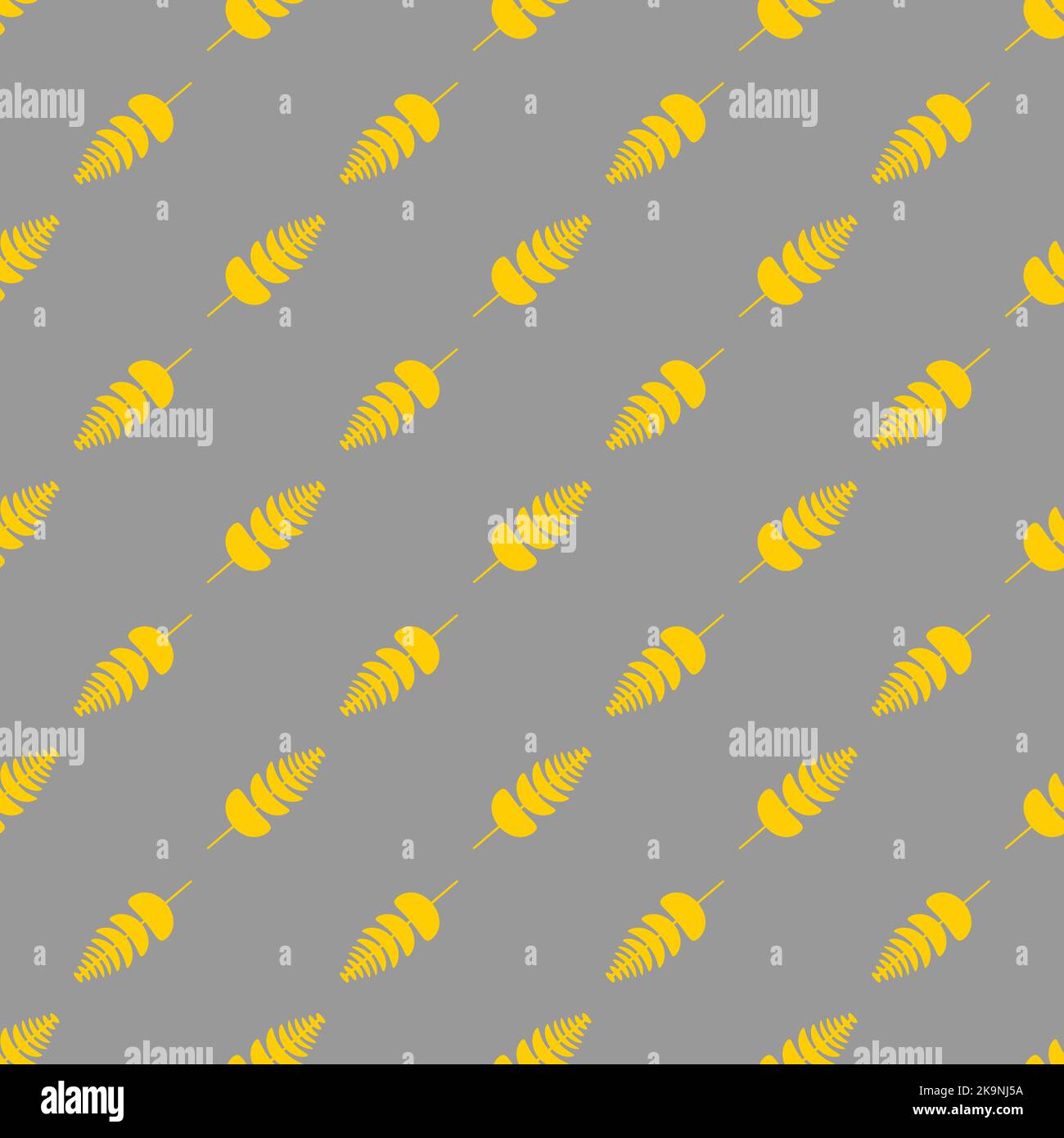 Seamless abstract background with yellow leaves Stock Vector Image ...