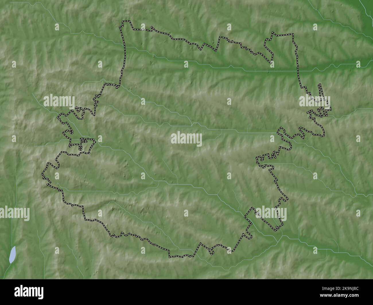 Calarasi, district of Moldova. Elevation map colored in wiki style with ...
