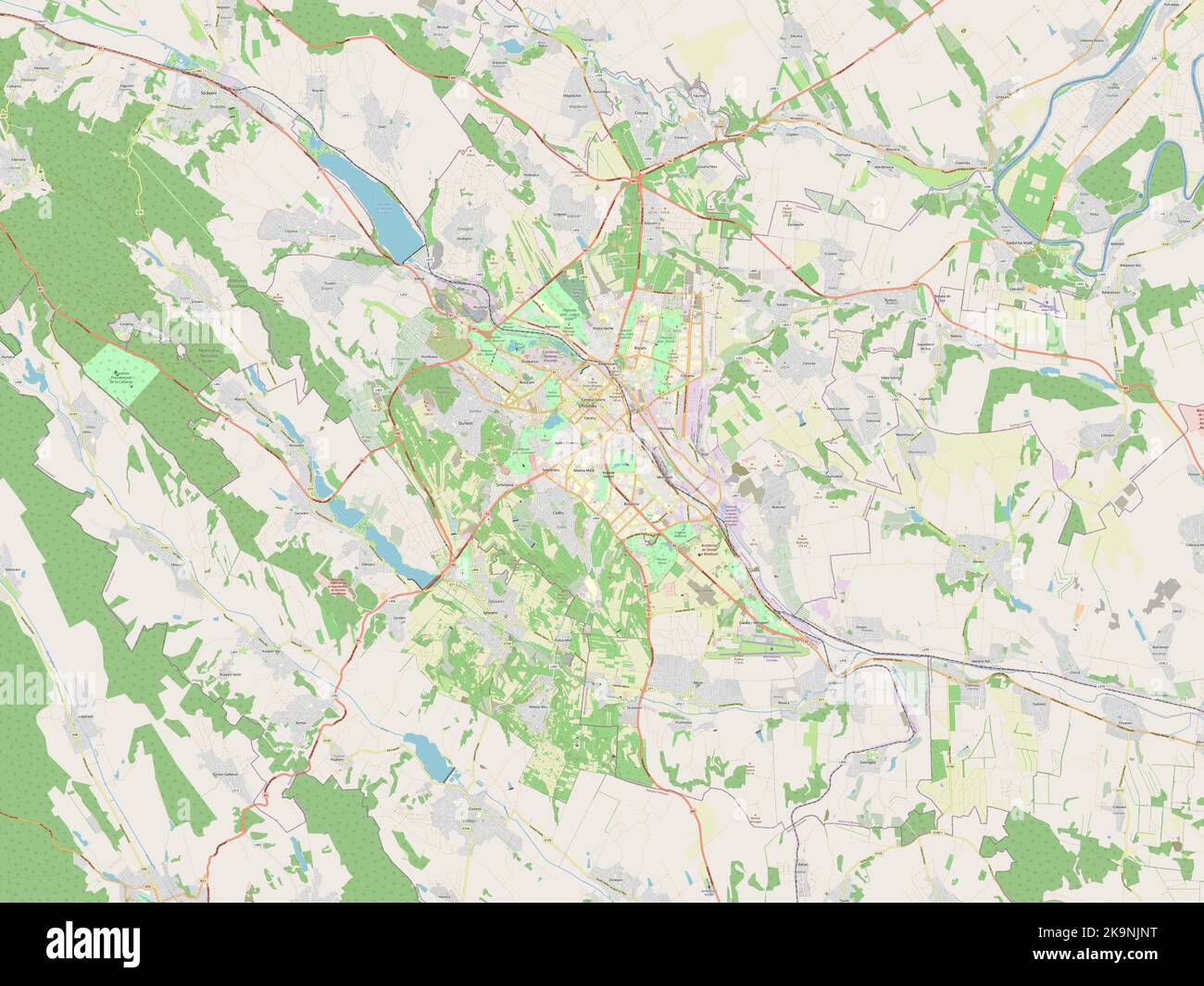 Chisinau, city of Moldova. Open Street Map Stock Photo - Alamy