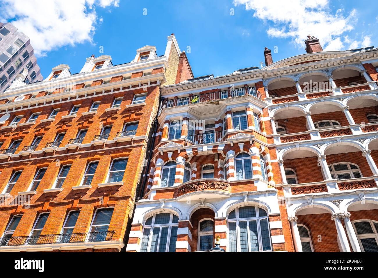 Old style london building brick facade hi-res stock photography and ...