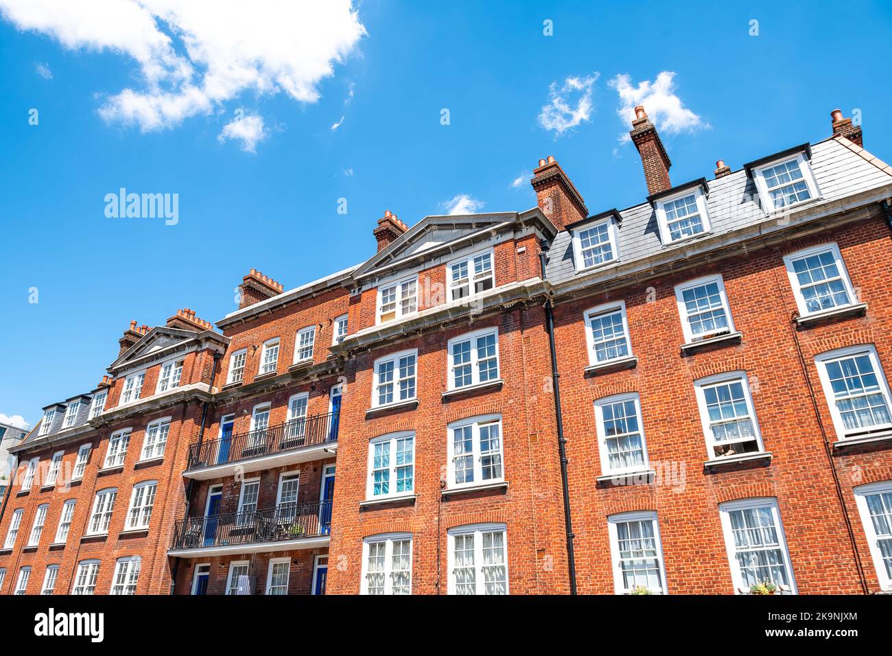Apartment flats house building in Gothic revival style architecture in ...