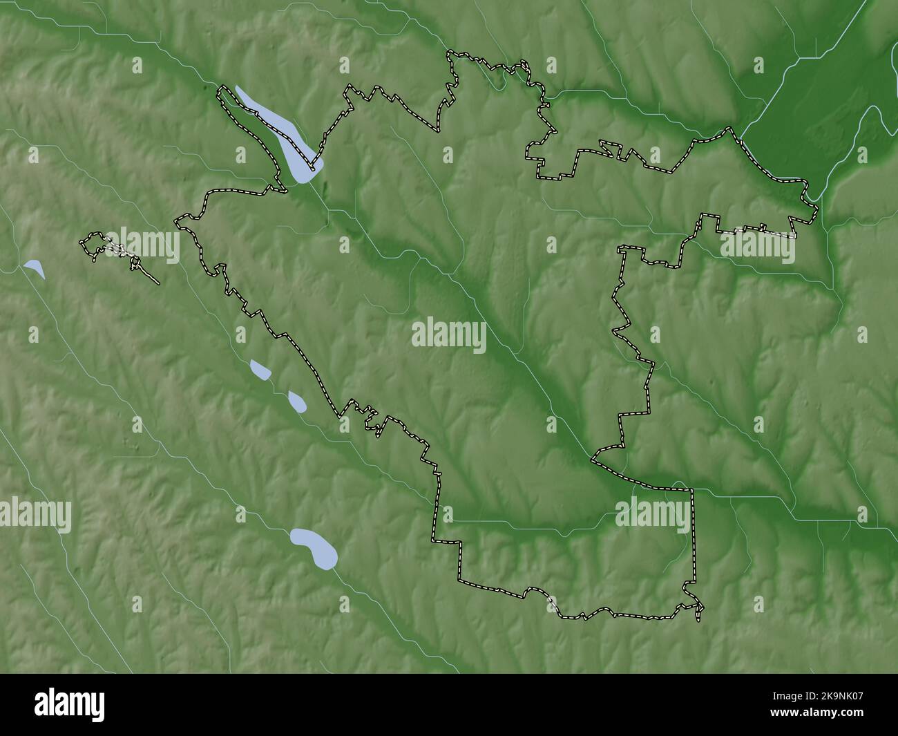 Chisinau, city of Moldova. Elevation map colored in wiki style with ...
