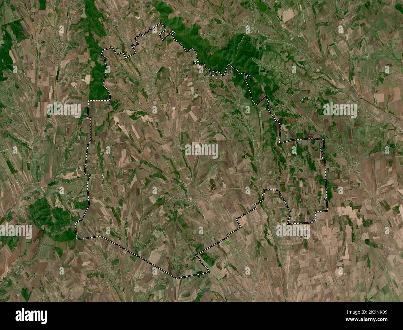 Cimislia, district of Moldova. Low resolution satellite map Stock Photo ...